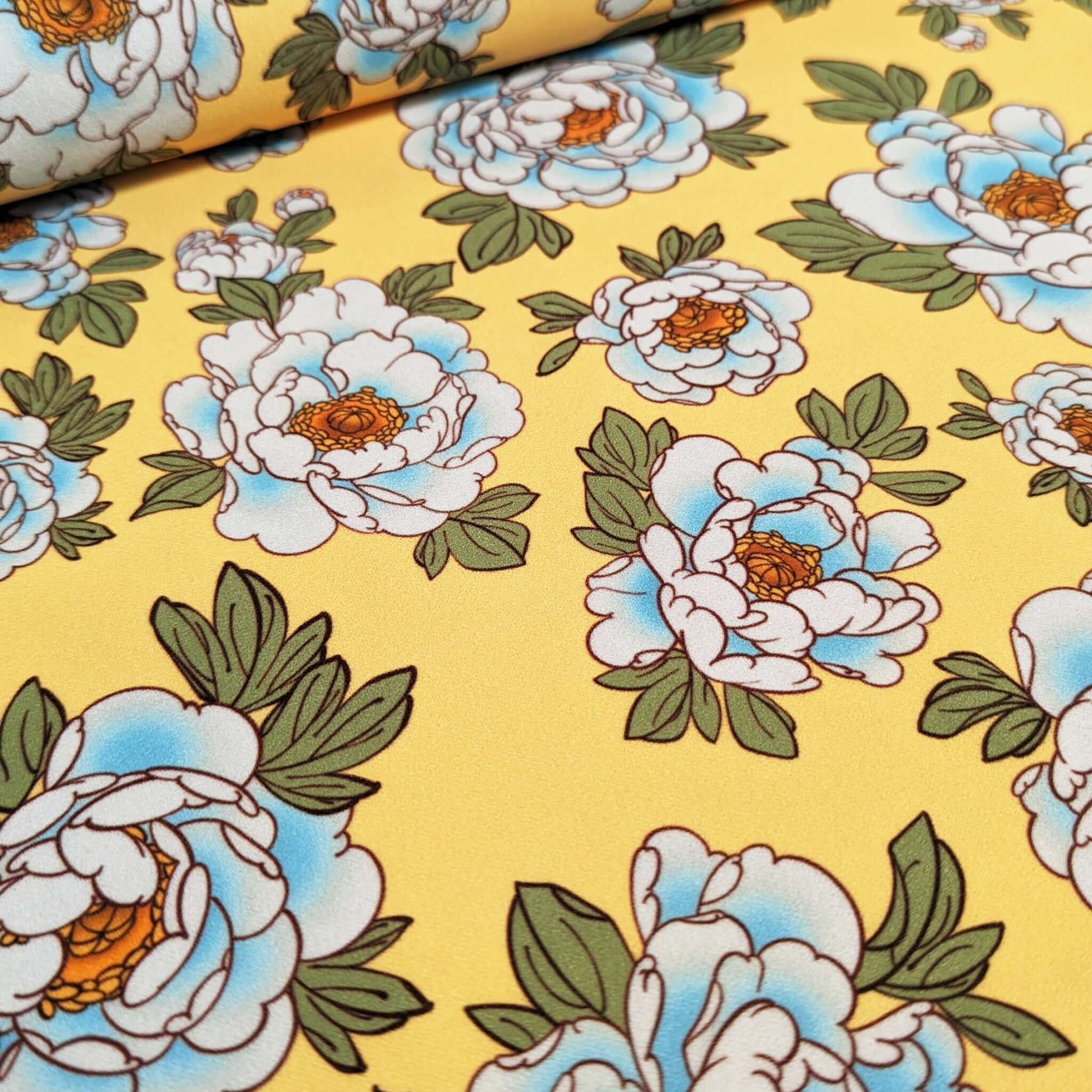 Scuba crêpe TOMI jaune